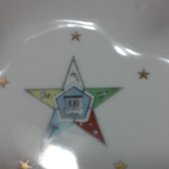 Eastern Star | Accents | Vintage Masonic Eastern Star Ceramic Dish Tray ...